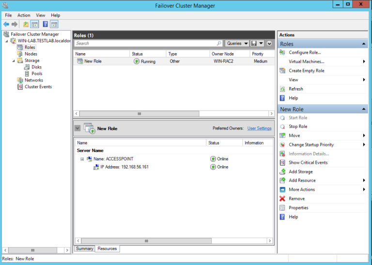 How to create an Oracle ACTIVE/PASSIVE environment on Windows Failover ...