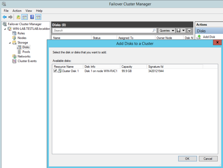 How to create an Oracle ACTIVE/PASSIVE environment on Windows Failover ...